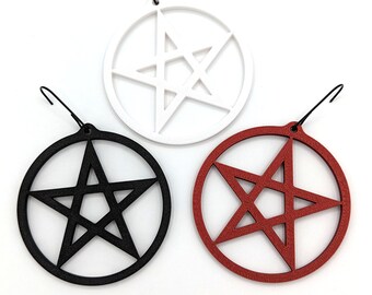 Pentagram Ornament, Gothic Holiday Tree Decor - Etsy