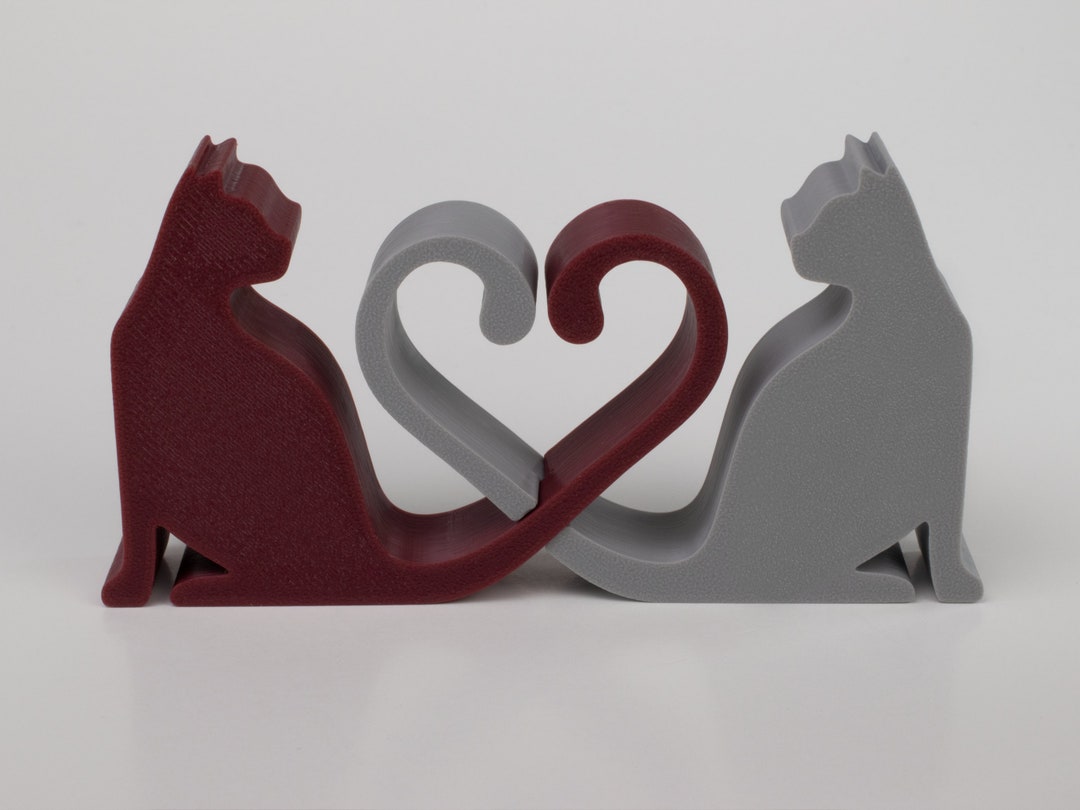 Cat Tail Heart Love Decor - Etsy