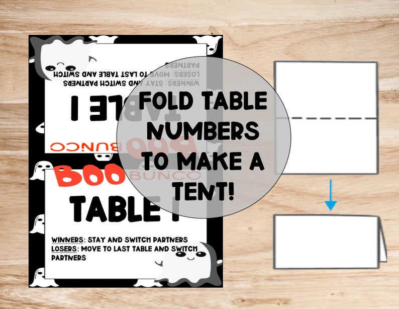 Printable Boo Theme Bunco Set: Score Cards (2 Versions), Tally Sheet (2 ...