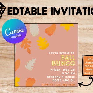 Printable Fall Bunco Party Set (printable Pdfs) - Etsy