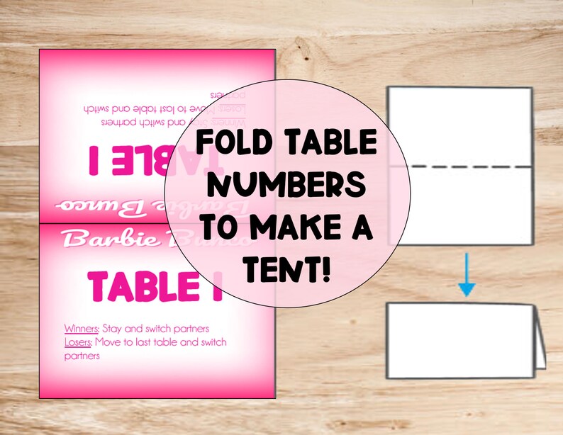 Printable Barbie Theme Bunco Set: Score Cards (2 Versions), Tally Sheet ...