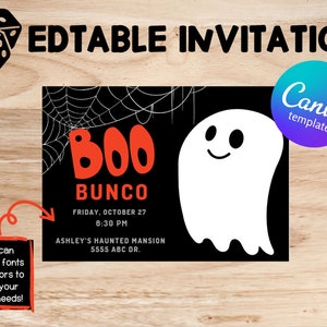 Printable Boo Theme Bunco Set: Score Cards (2 Versions), Tally Sheet (2 ...