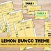Printable Lemon Theme Bunco Set: Score Card, Tally Sheet (2 Versions ...