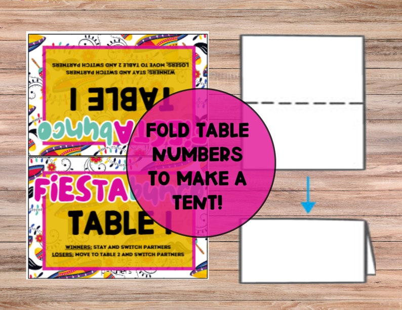 Printable Fiesta Bunco Set: Score Cards (2 Versions), Tally Sheet (2 ...
