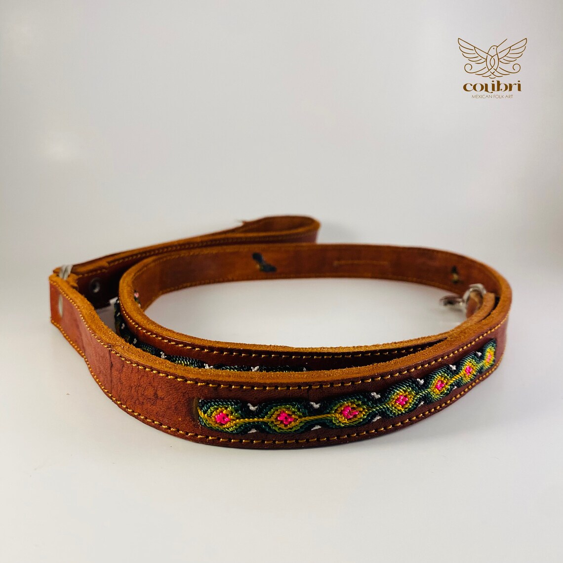 Artisanal Mexican Leash / Leather Dog Leash / Embroidered Dog - Etsy