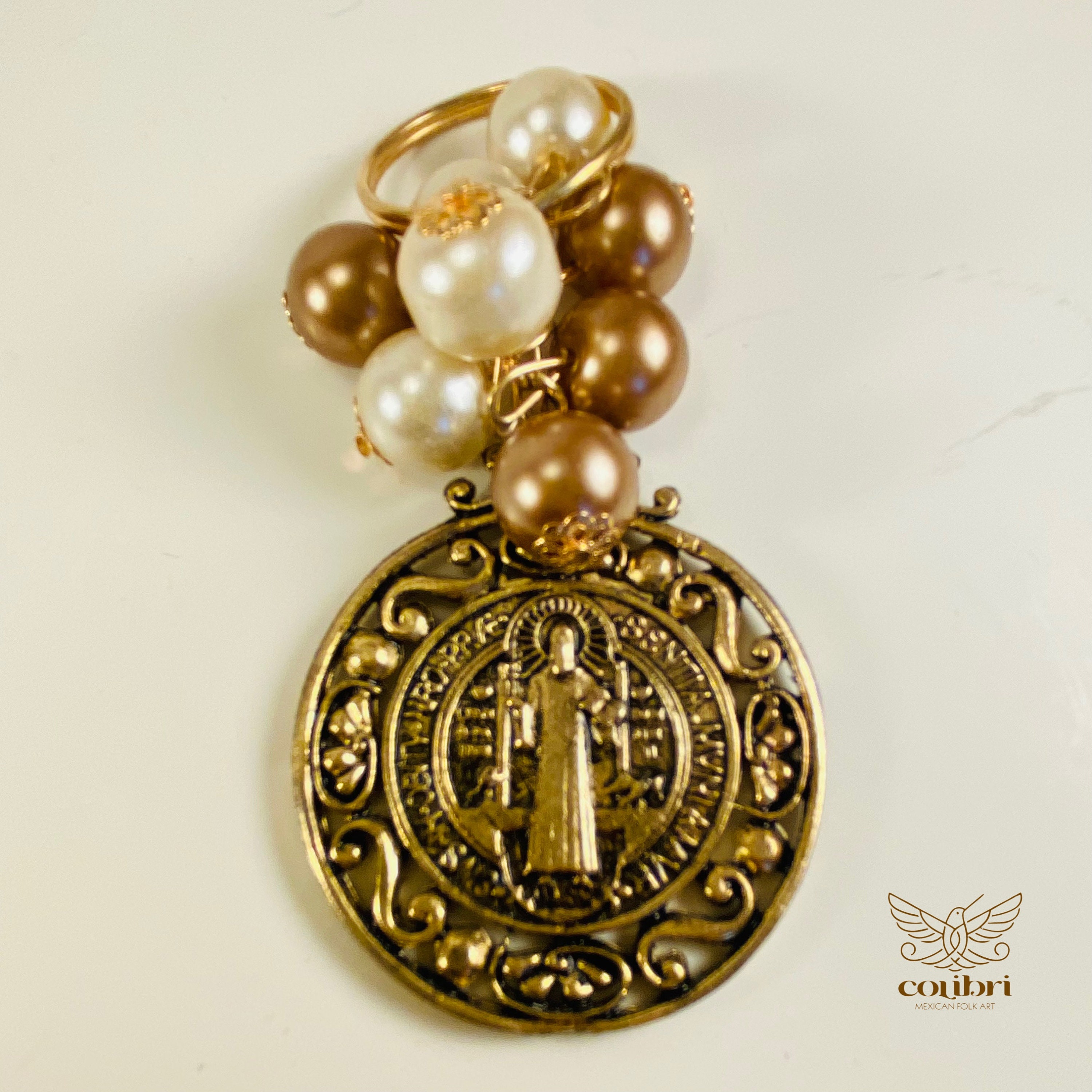 St Benedict Keychain/ San Benito Keychain/ Llavero San Benito/ Mexican ...