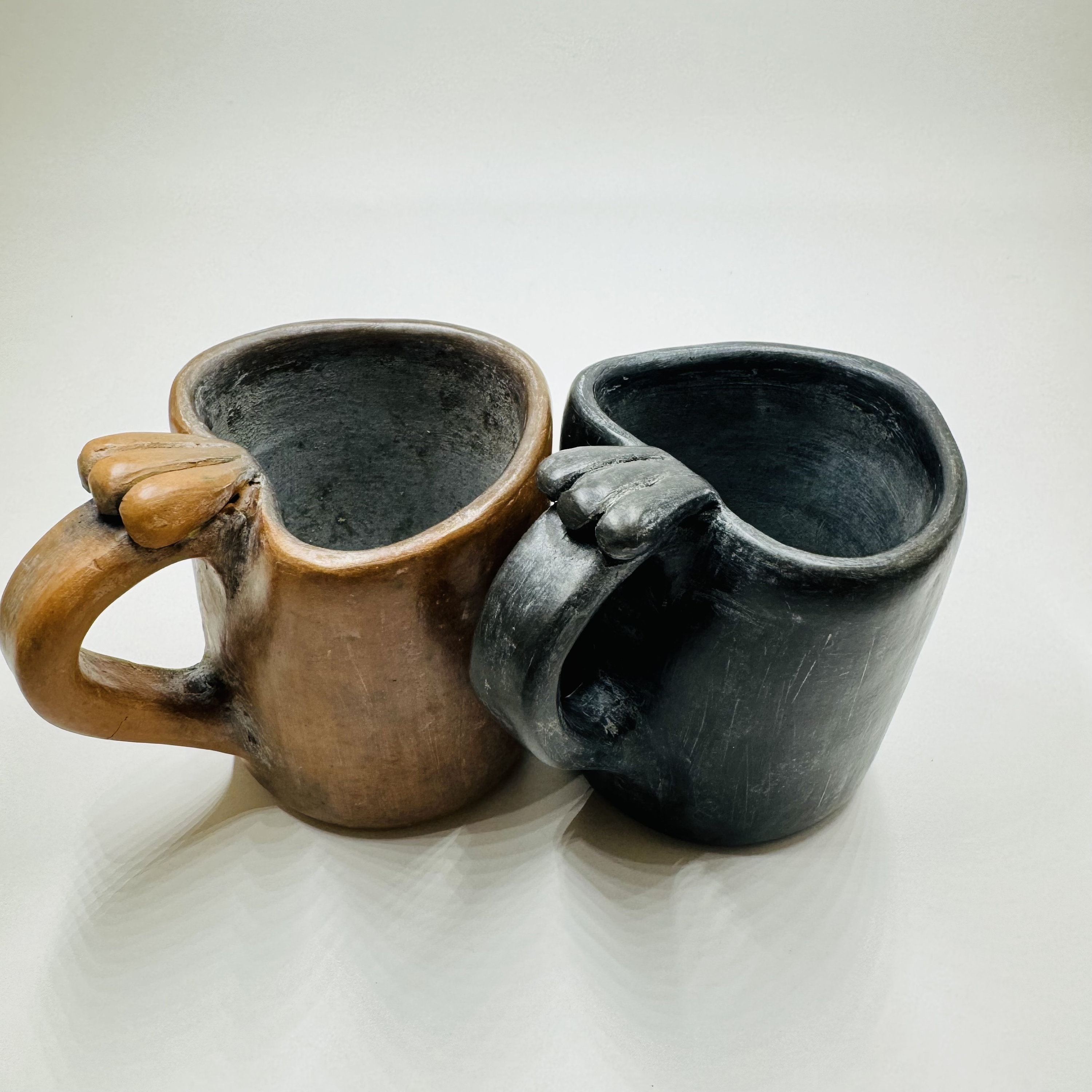 Barro Cafe Heart Mug / Brown Clay Heart Shape Bowl/ Michoacán Ceramic ...