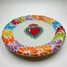 Talavera Plate/ Talavera Heart Plate/ Mexican Corazón Sagrado Plate ...