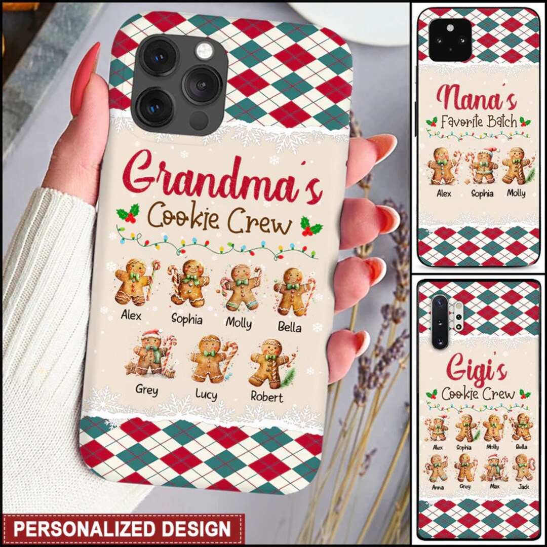 Grandma's Cookie Crew Personalized Christmas Silicone - Etsy