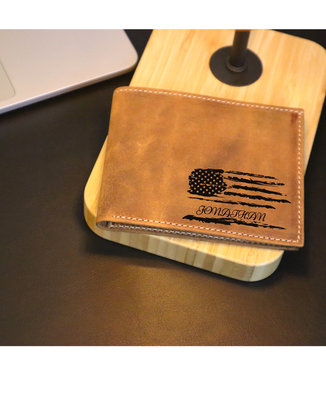 Men's Father's Day Wallet for US Marine Navy Airforce, American Flag ...