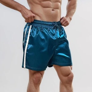 Sport Sprinter Shorts Retro Shorts Shiny Satin - Etsy