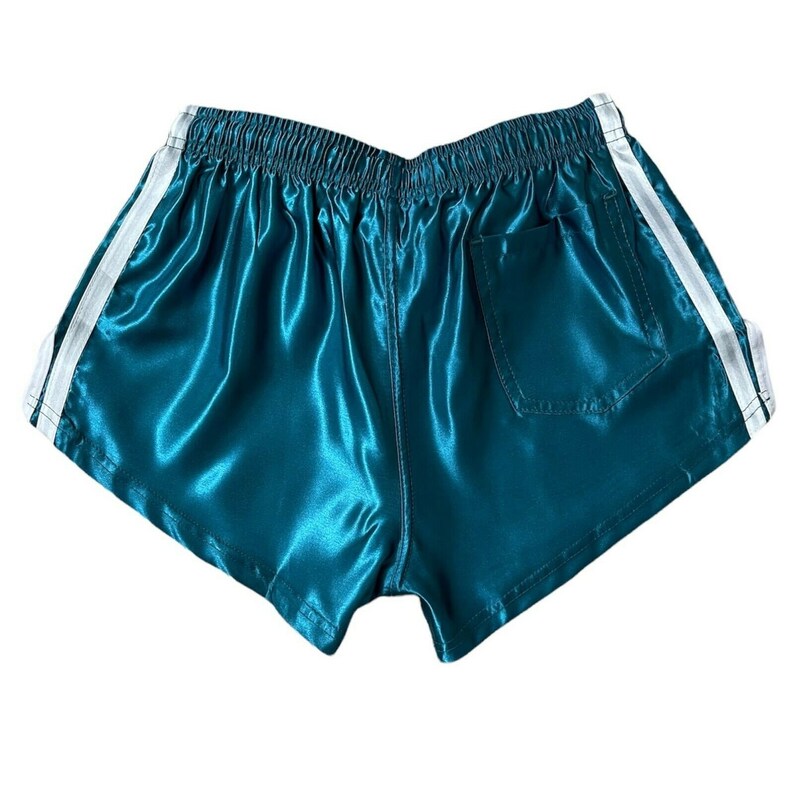 Sport Sprinter Shorts Retro Shorts Shiny Satin With Back - Etsy