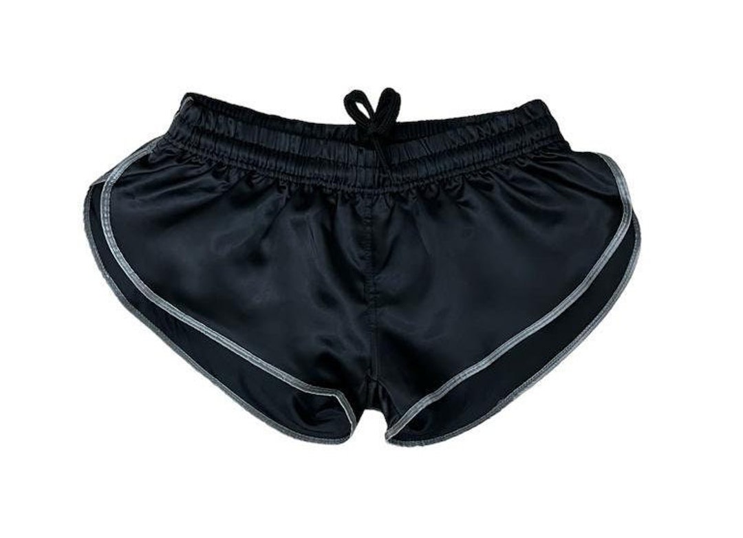 Nylon Sports Sprint Shorts Full High Cut Retro Shorts - Etsy