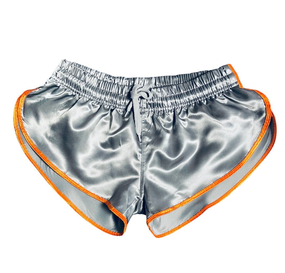 Nylon Sports Sprint Shorts Full High Cut Shorts Retro Shorts Activewear ...