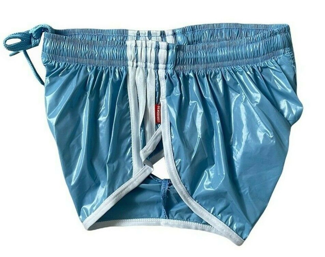 PU Nylon High Cut Sport Sprinter Shorts Made of PU Gloss Nylon - Etsy