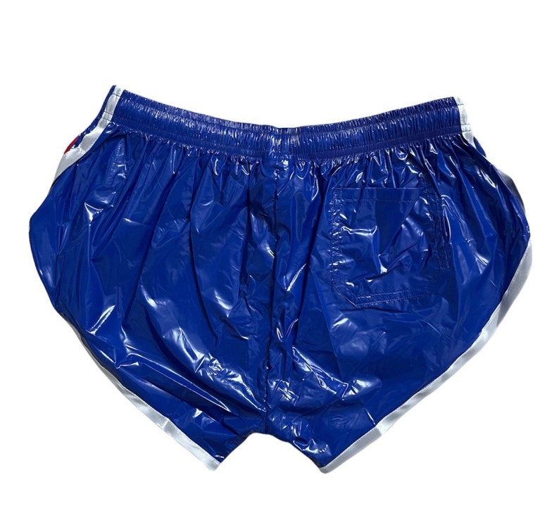 PU Nylon High Cut Sport Sprinter Shorts Made of PU Gloss Nylon - Etsy