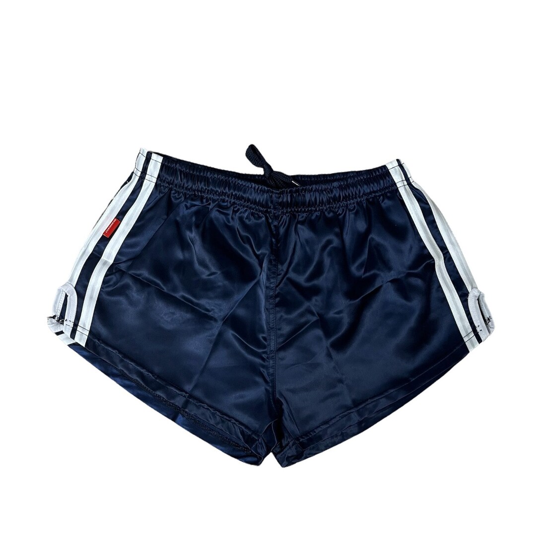 Sports Sprinter Shorts Retro Shorts Shiny Satin With Pocket - Etsy