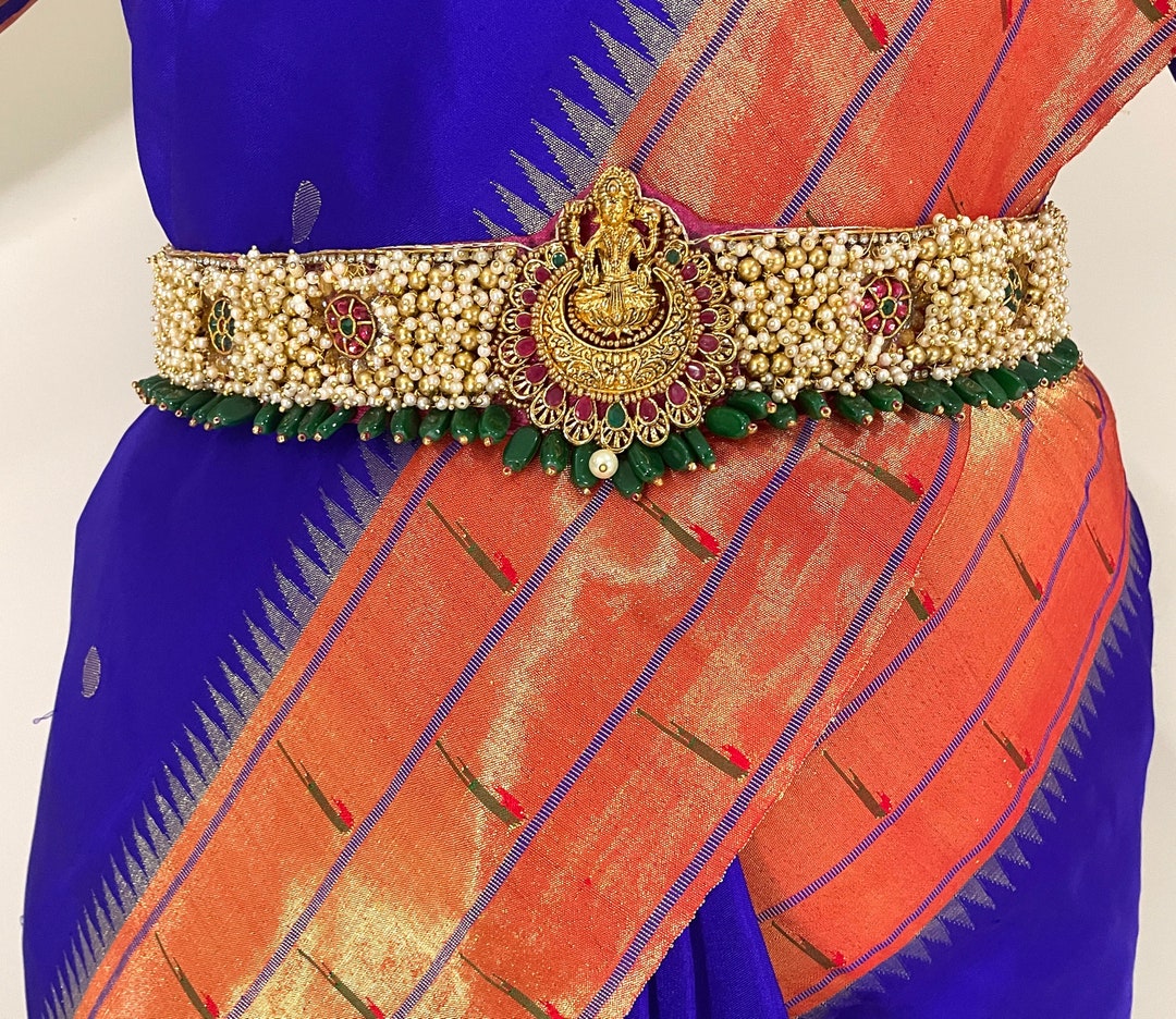 SAREE BELT- Adult Size Lehanga Belt- Kamarbandh- Vadannam- Hip Belt ...