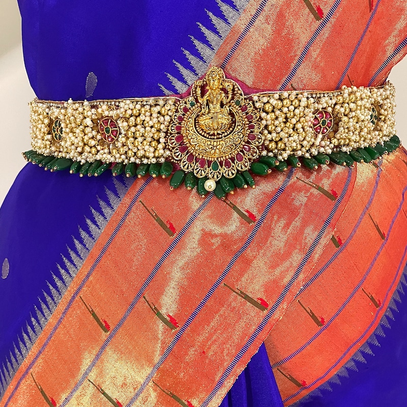 Gold Indian Belt for Sari - Etsy