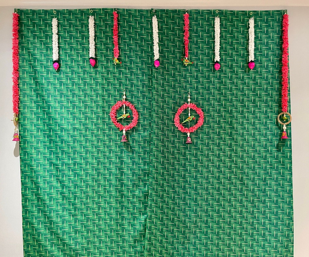 BACK DROP Decor Artificial Color Hanging With Parrot, Decoration ...