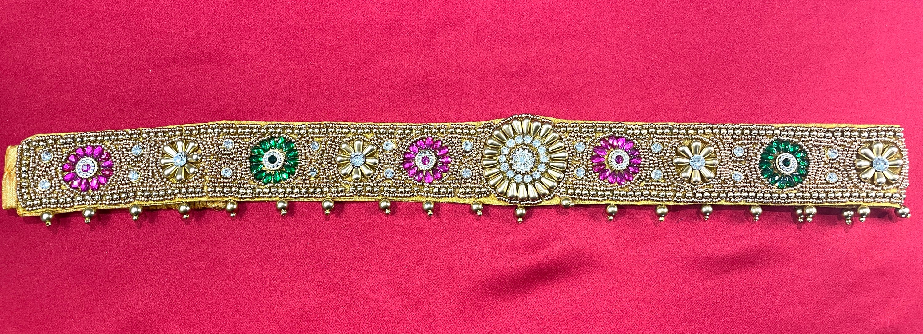 SAREE Belt/adult Size /waist Belt/kamarbandh/vaddanam/maggam Work Belt ...