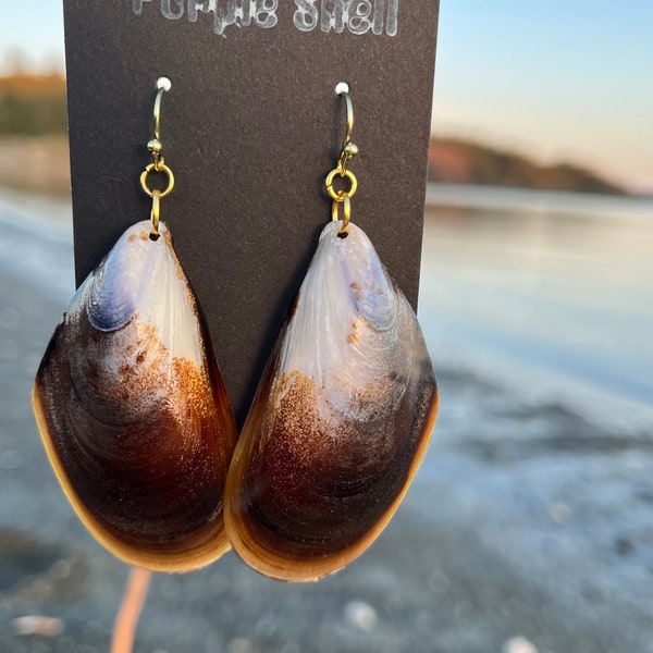 Mussel Shell Earring - Etsy