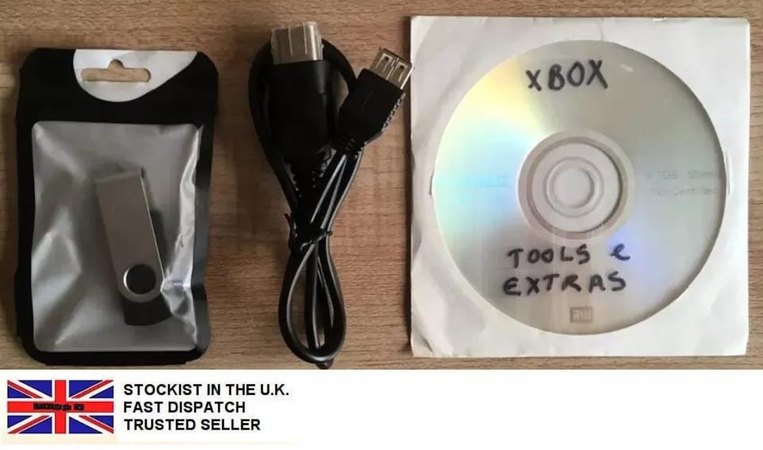 Xbox Original Softmod Rocky 5 PAL USB Stick, Adapter, Extras Disc, Kit ...