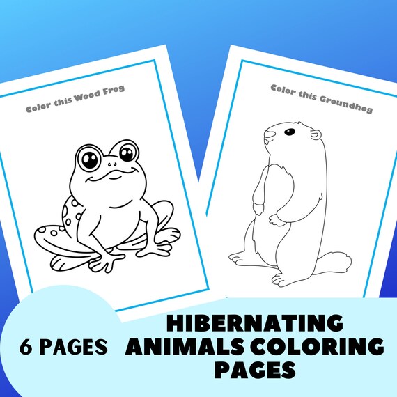Hibernating Animals Coloring Pages
