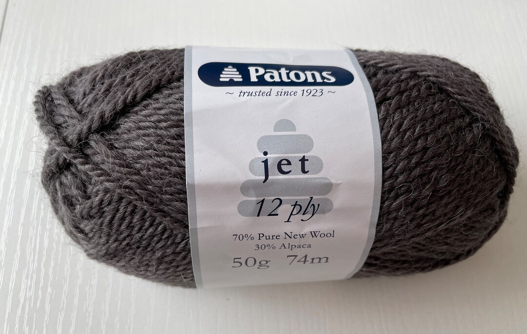 Patons Jet 12ply by Australian Yarn Company. 10 Ball Pack. Colour Dark ...
