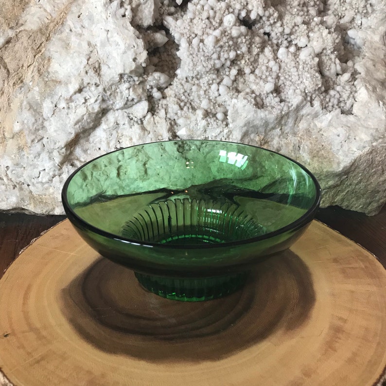 Vintage Mid-century AL Randall Green Glass Bowl #A152 - Etsy