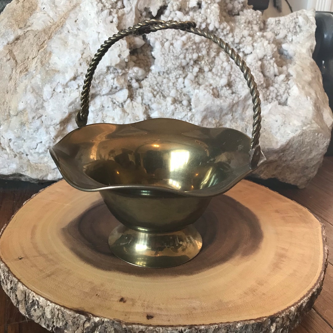 Vintage Brass Candy Dish/potpourri Basket #A157 - Etsy