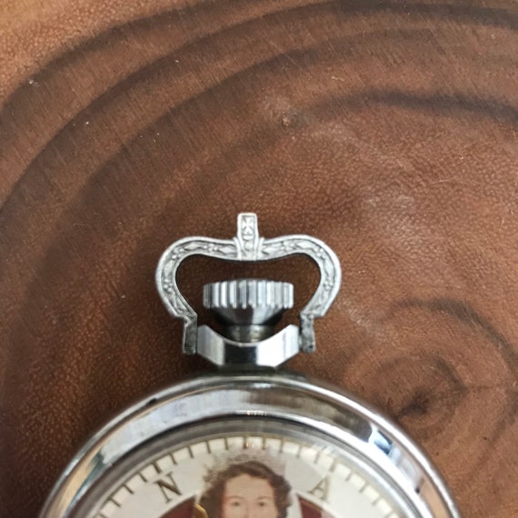 1953 Queen Elizabeth II Coronation pocket watch #A146 - Gem