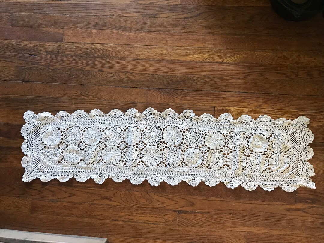 Vintage Extra Long 45” Doily #A121 - Etsy