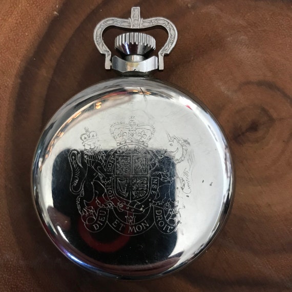 1953 Queen Elizabeth II Coronation pocket watch #A146 - Gem