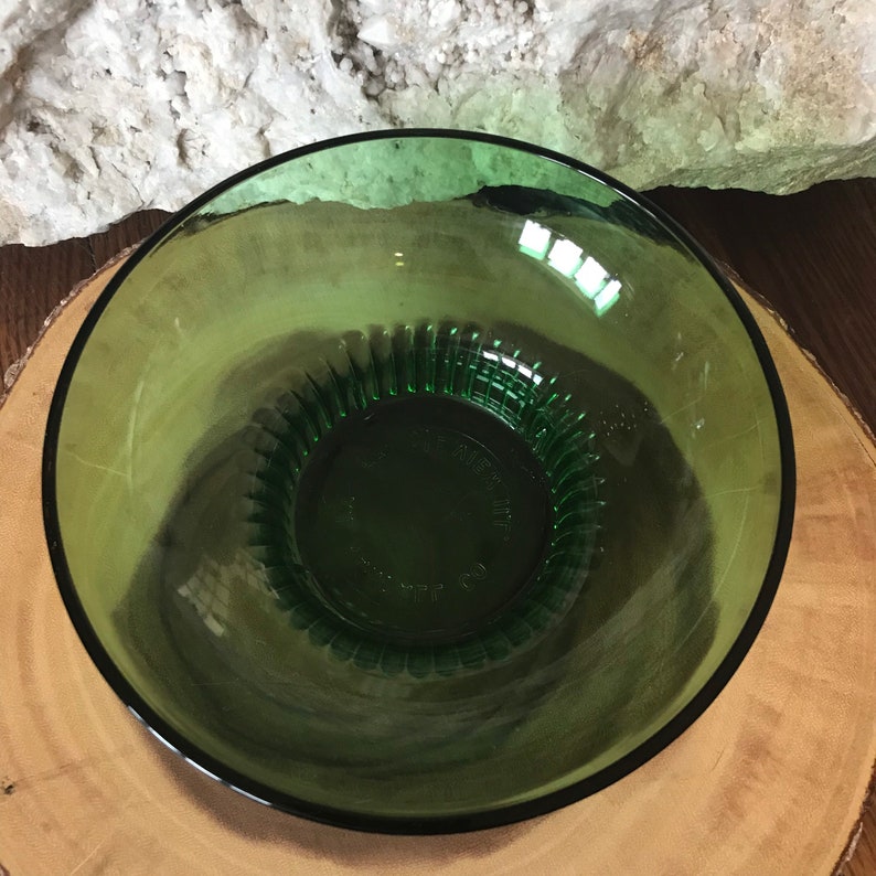Vintage Mid-century AL Randall Green Glass Bowl #A152 - Etsy