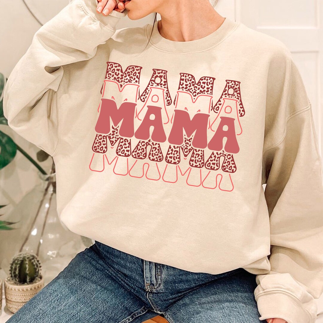 Leopard Plaid Mama Shirt Mama Shirt for Mother's Day Cute Mama Gift for ...