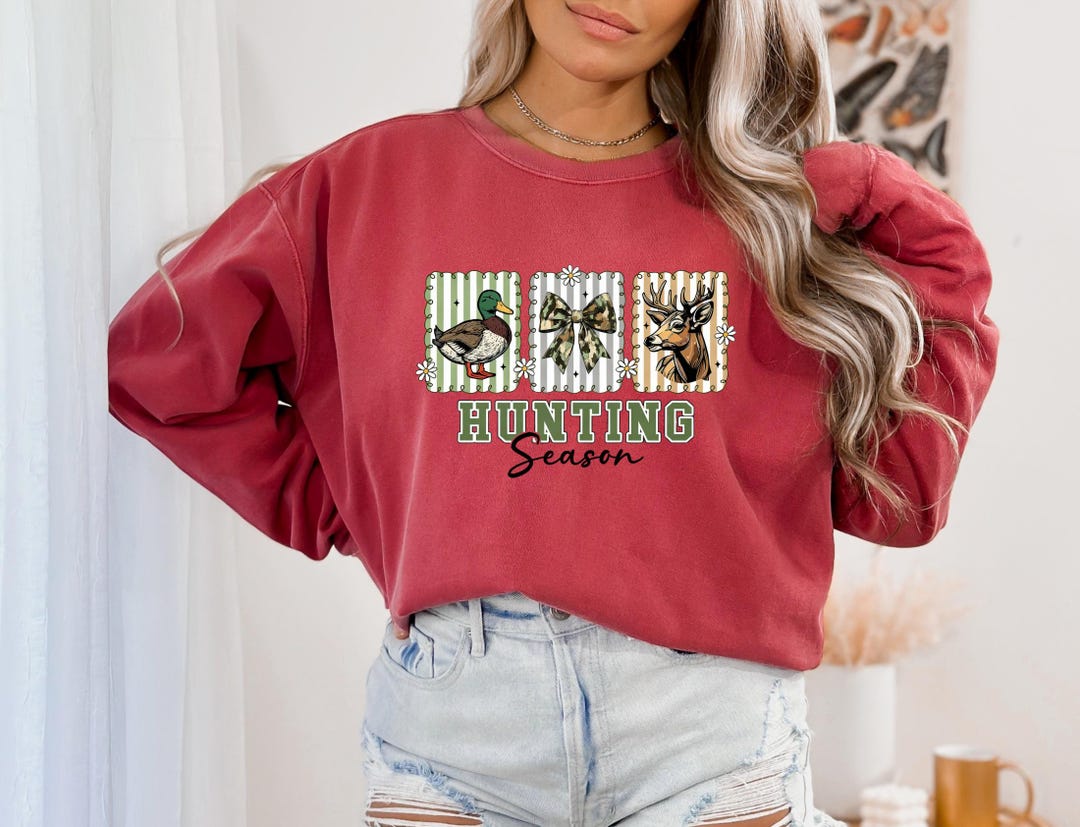 Comfort Color Hunting Season Husband Sweatshirt, Hunting Lover Sweater ...