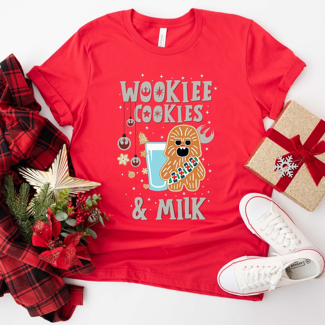 Christmas Cute Wookiee Cookies & Milk Shirt Wookiee Cookies Sweatshirt ...