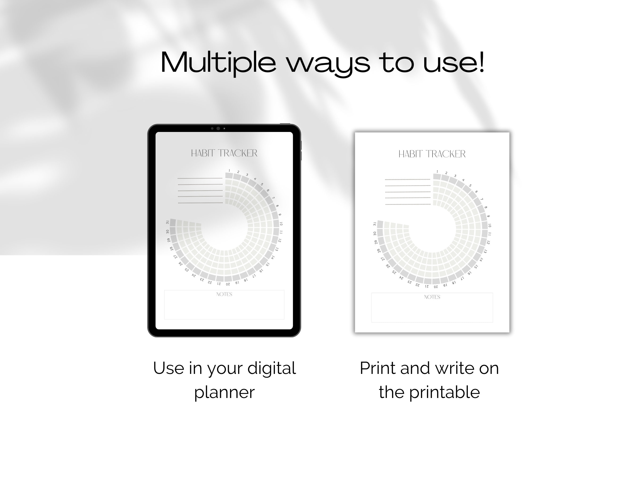 Printable Goal Setting Tracker - Monthly Goal Setting Planner - Habit ...