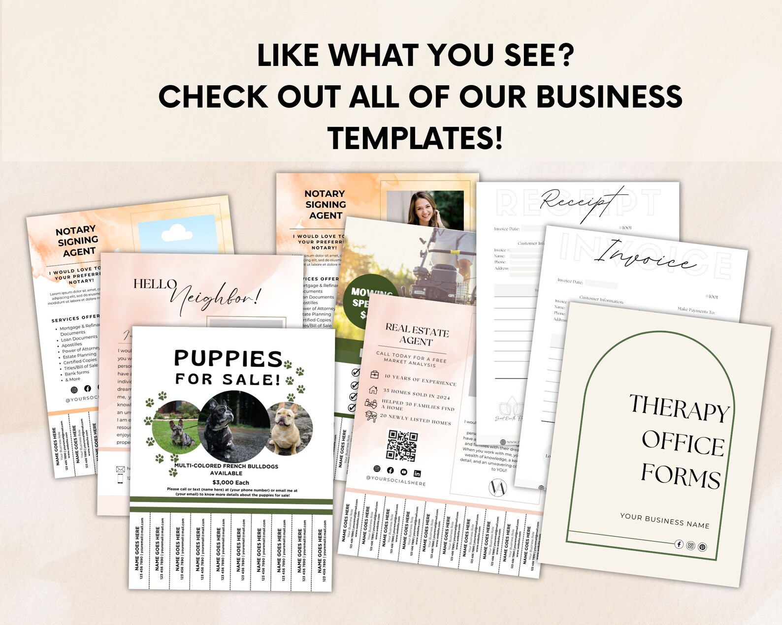 Landscaping Business Flyer Template: Tear-off Design (canva, Digital ...