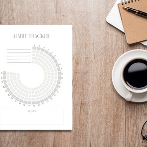 Printable Goal Setting Tracker - Monthly Goal Setting Planner - Habit ...