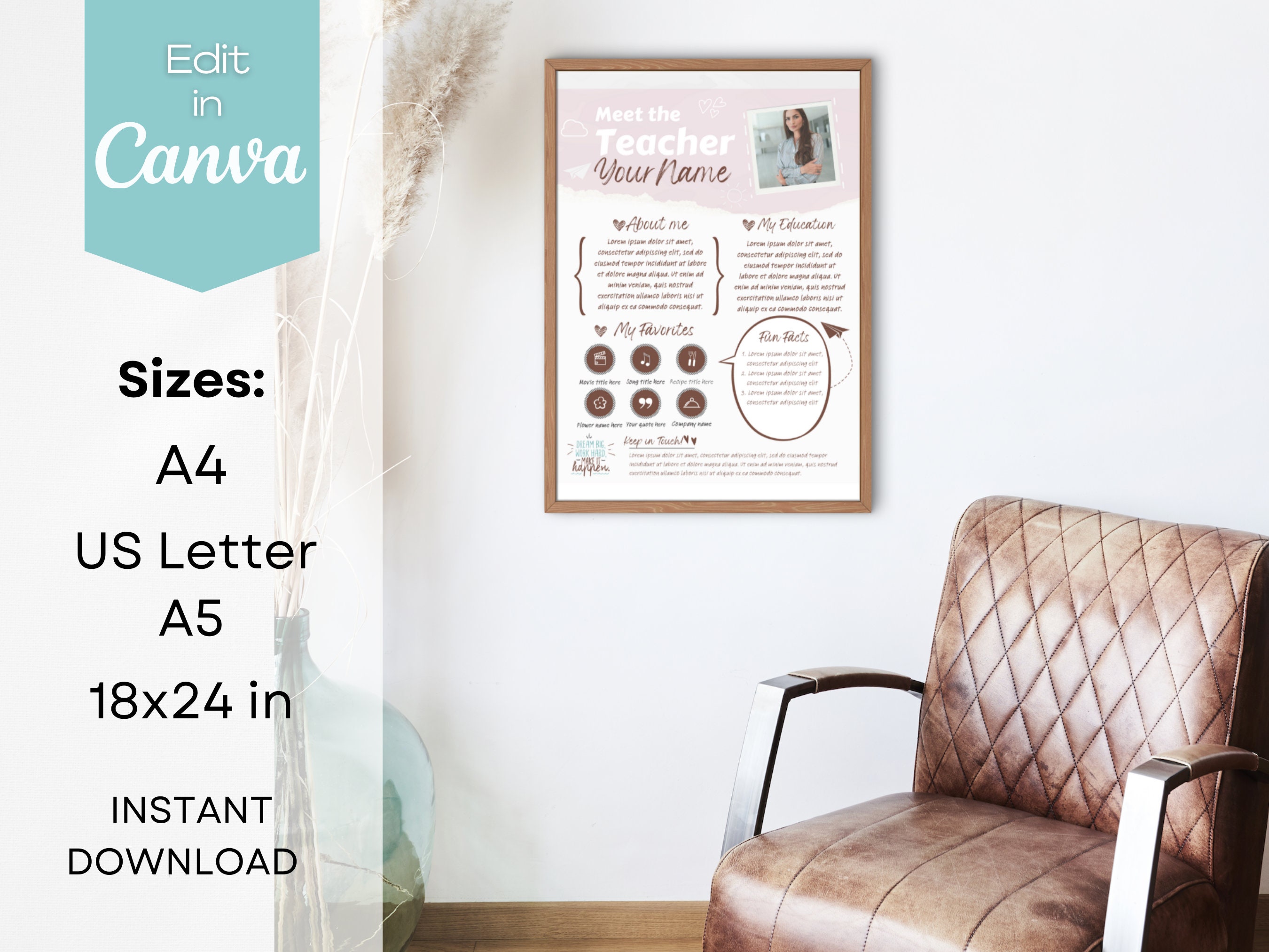Editable Classroom Newsletter Template: Canva Design (digital Download ...