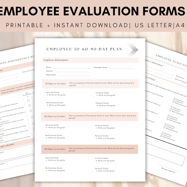 Performance Review Template - Etsy