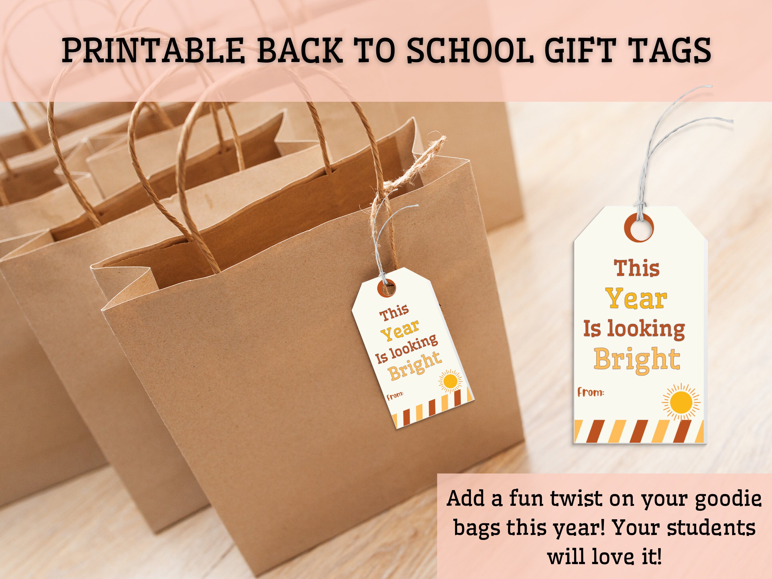 Printable Gift Tag Back to School Gift for Students-teacher Printables ...