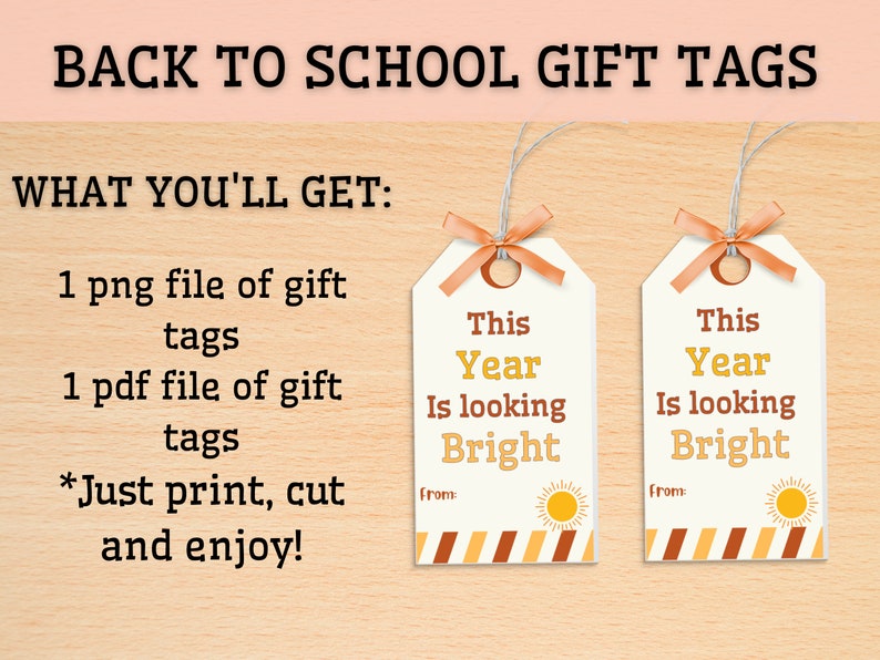 Printable Gift Tag - Back to School Gift for Students-teacher ...
