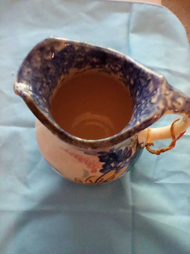 Beautiful Signed by Artist Flowery Ceramic Pitcher - Etsy