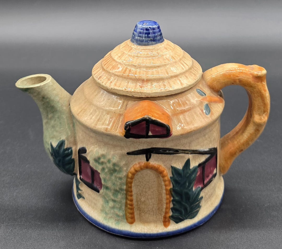 Japanese Tiki Hut Teapot, 1950s, Made in Japan, Tea - Etsy
