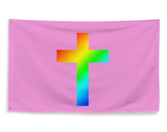 Christian LGBTQ Pride Flag Horizontal Intersex Progressive | Etsy