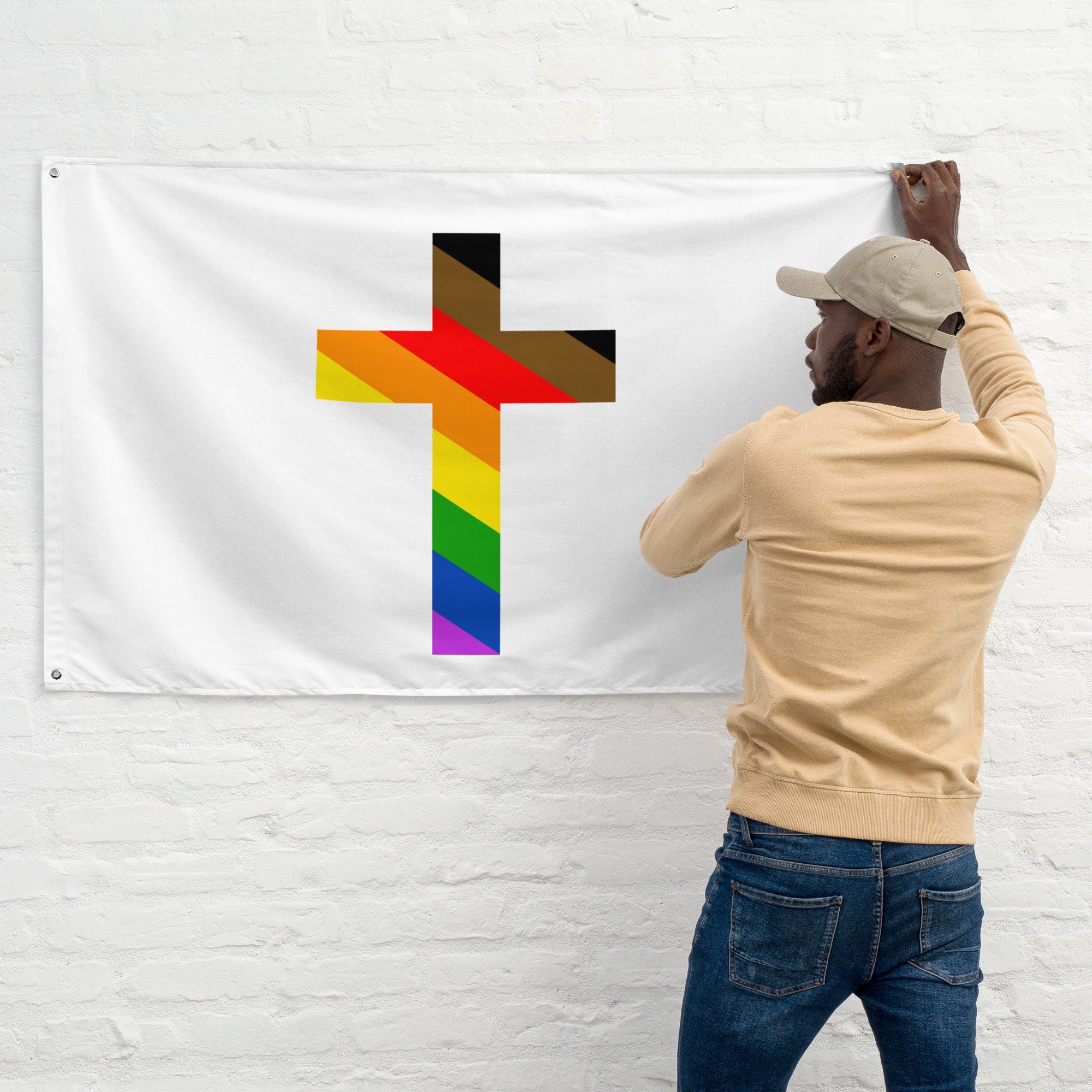 LGBTQ+ Pride Flag Horizontal | Philadelphia Pride Flag | Christian ...