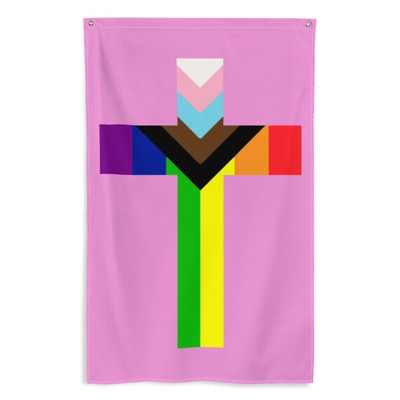 Christian LGBTQ Pride Flag Vertical Progressive Modern | Etsy